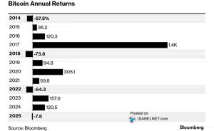 Bitcoin Annual Returns – ISABELNET