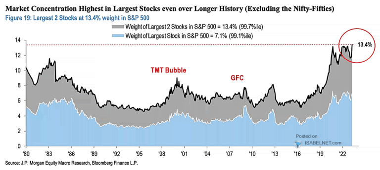 Weight of Largest Stock in S&P 500 – ISABELNET